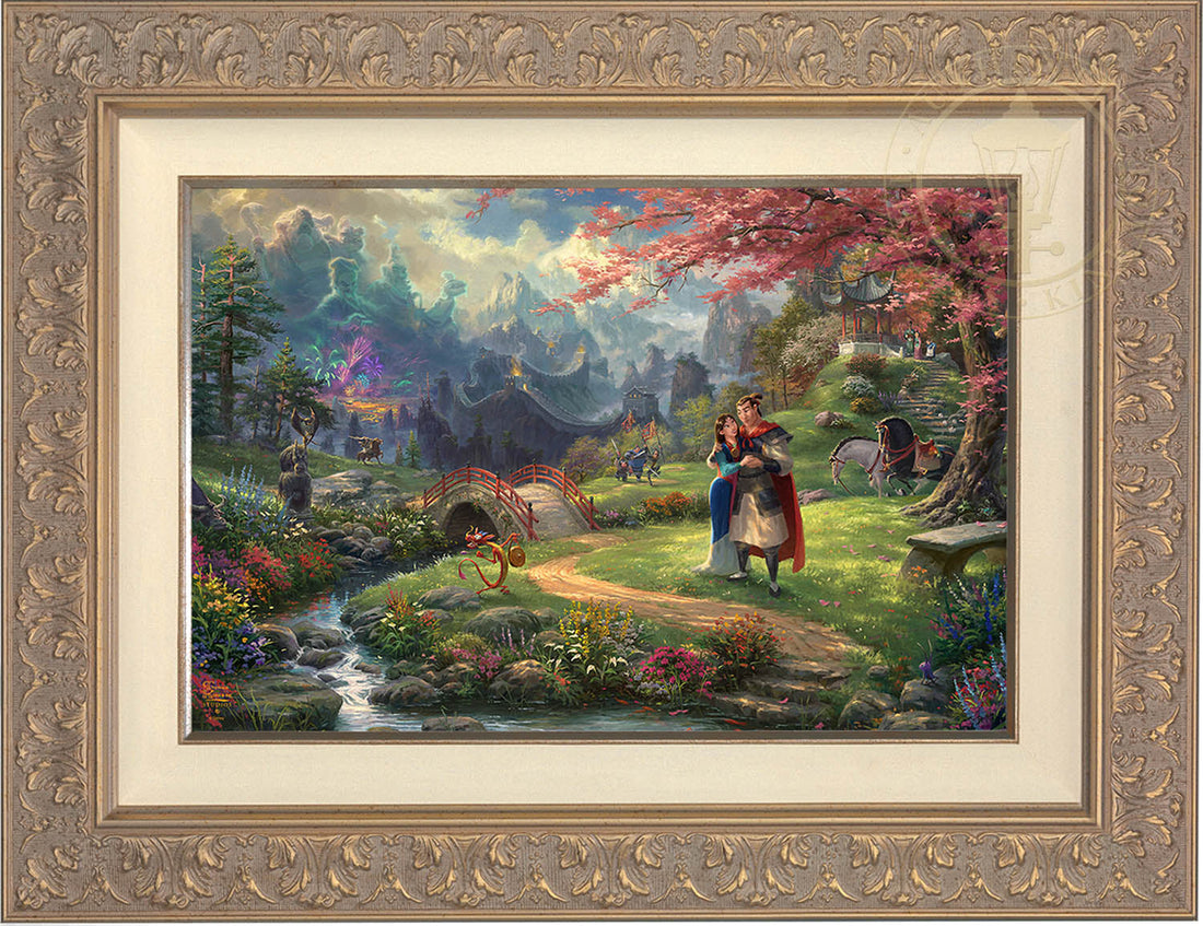 Disney Mulan Blossoms of Love - Limited Edition Canvas – Thomas Kinkade ...