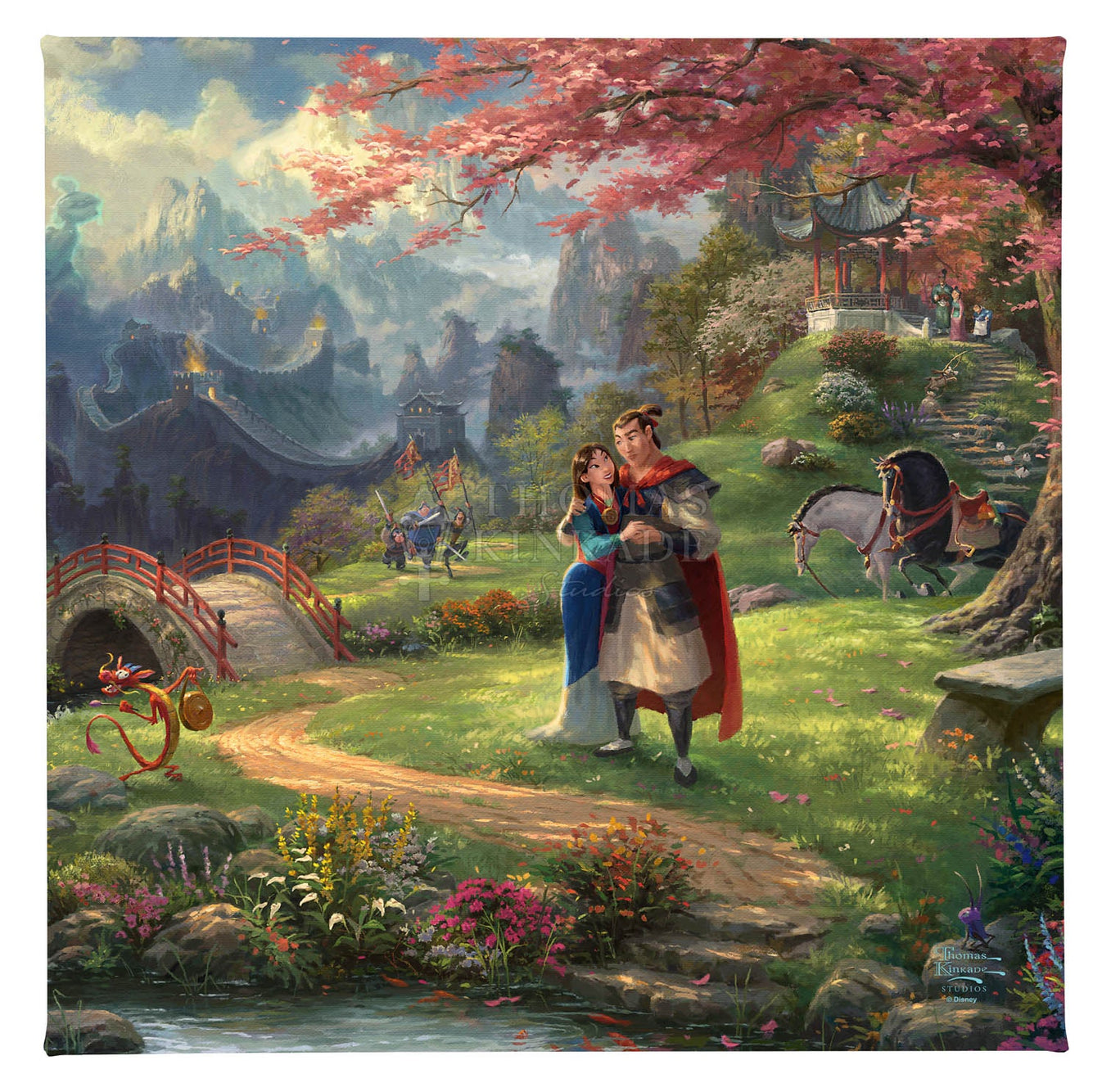 Disney Mulan Blossoms of Love - 14" x 14" Gallery Wrapped Canvas ...