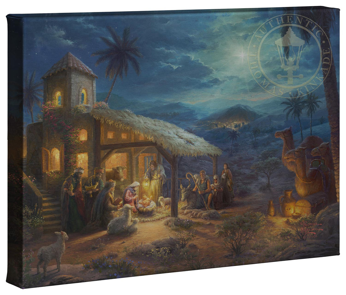 The Nativity - 10" x 14" Gallery Wrapped Canvas – Thomas Kinkade Studios