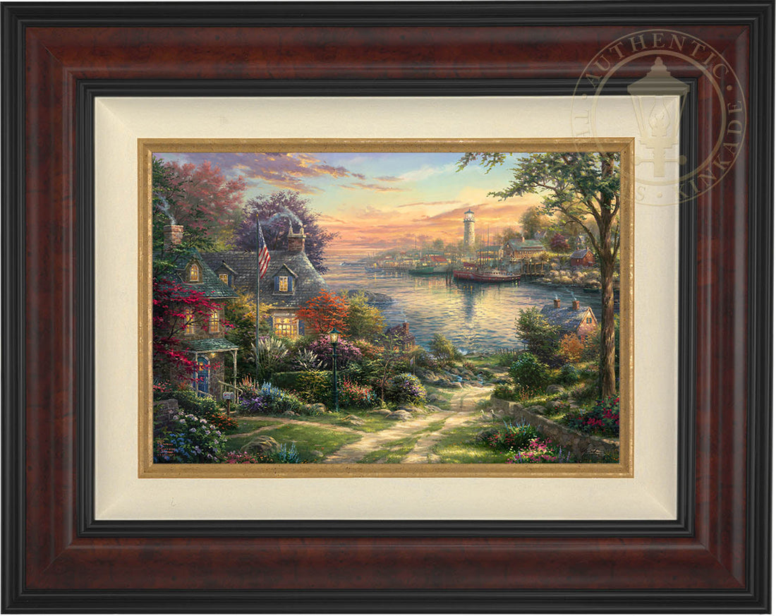 New England Harbor - Limited Edition Canvas – Thomas Kinkade Studios