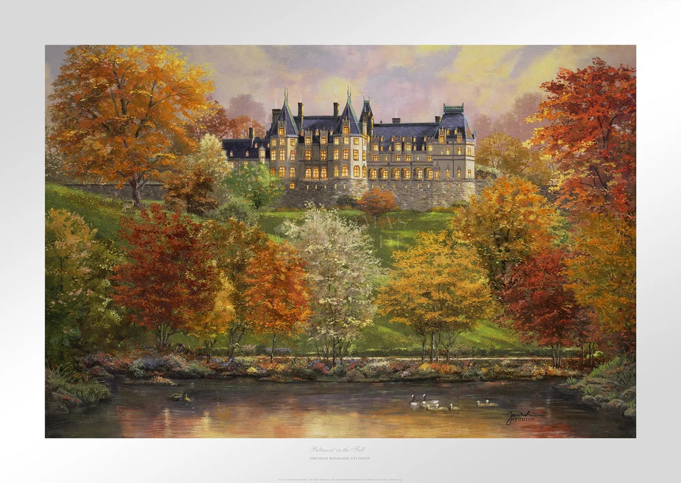 Biltmore® in the Fall - Limited Edition Paper – Thomas Kinkade Studios