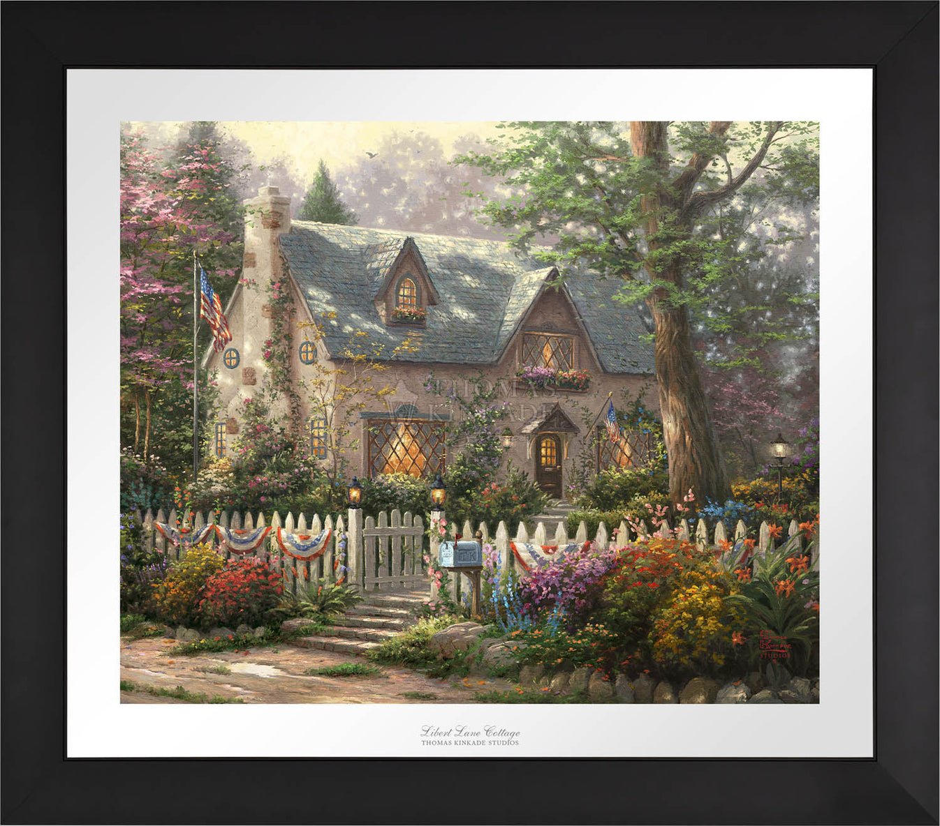 Liberty Lane Cottage - Limited Edition Paper – Thomas Kinkade Studios