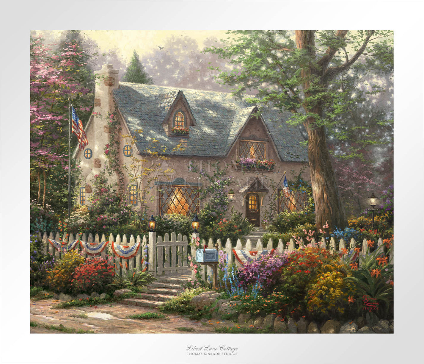 Liberty Lane Cottage - Limited Edition Paper – Thomas Kinkade Studios