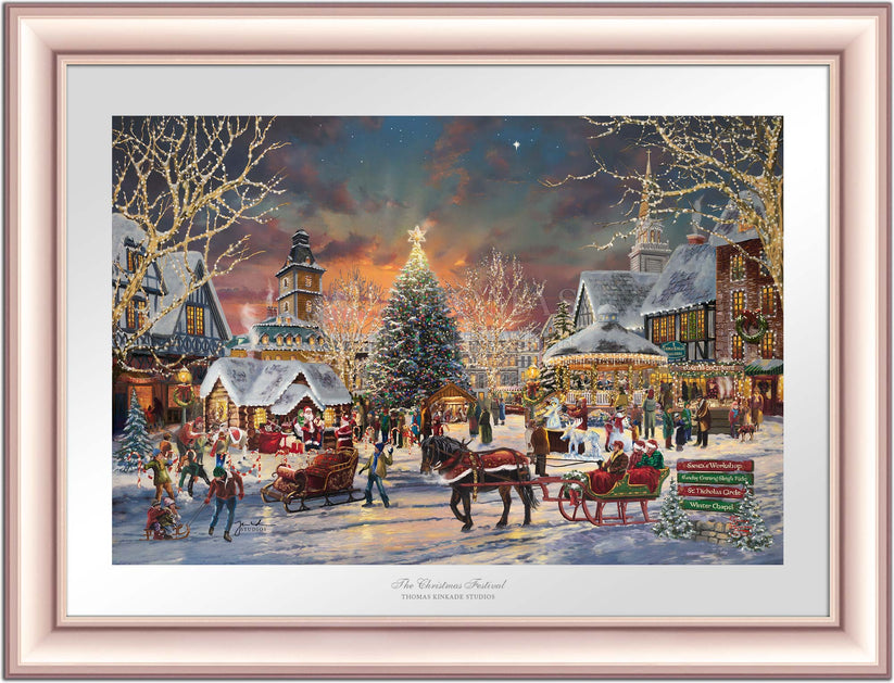 The Christmas Festival - Limited Edition Paper – Thomas Kinkade Studios