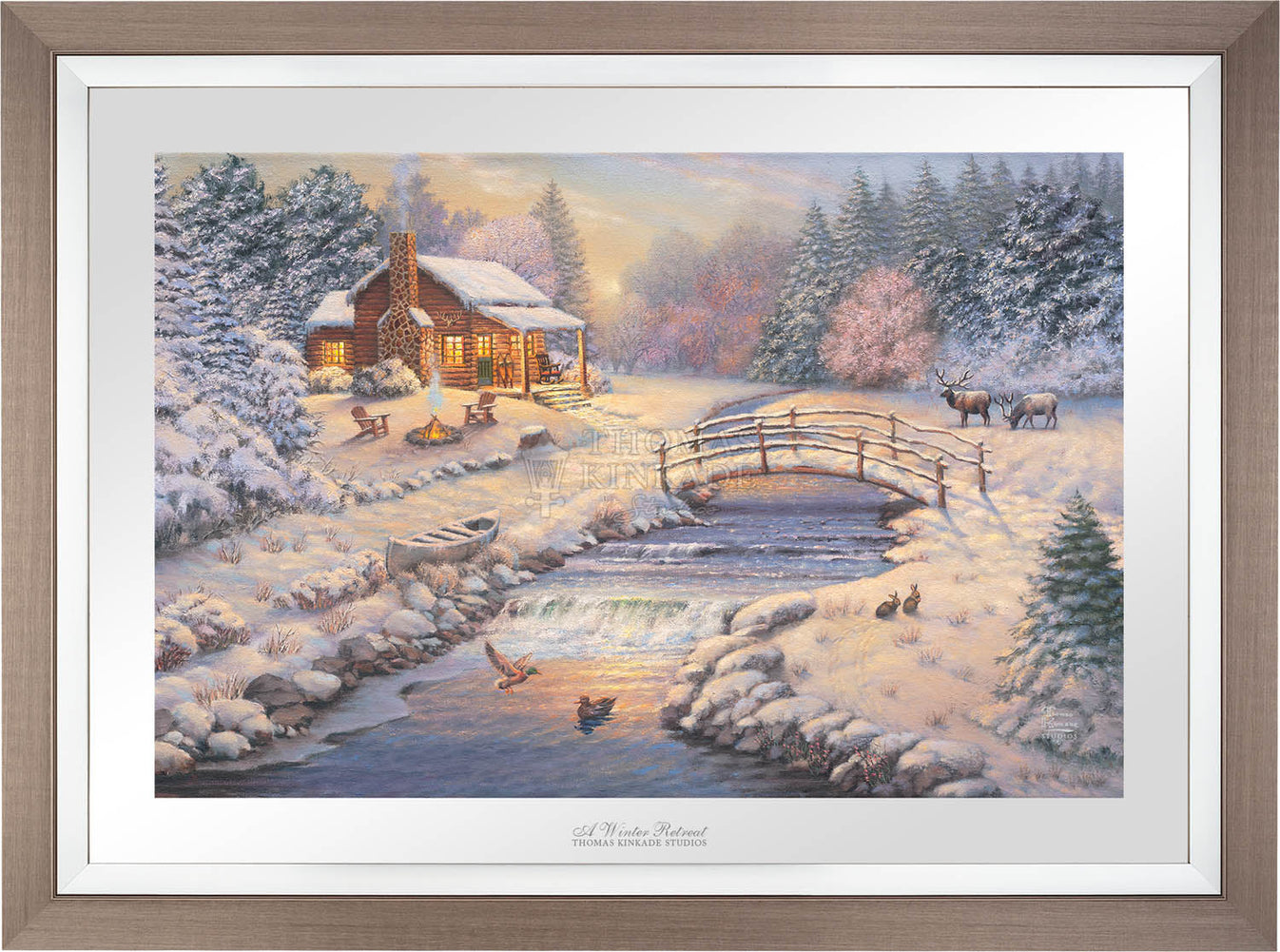 A Winter Retreat - Limited Edition Paper – Thomas Kinkade Studios