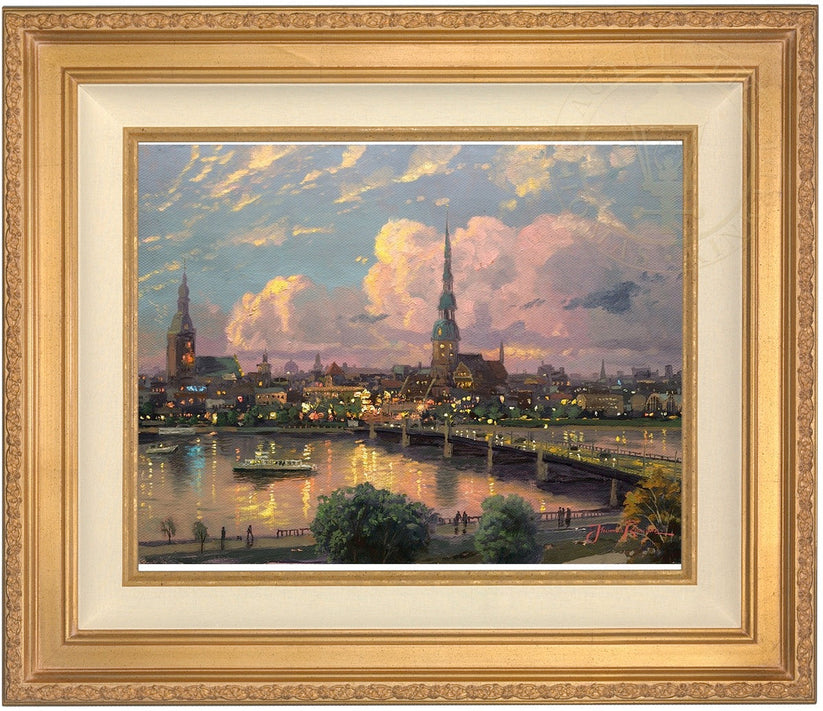 Sunset over Riga - Limited Edition Canvas – Thomas Kinkade Studios