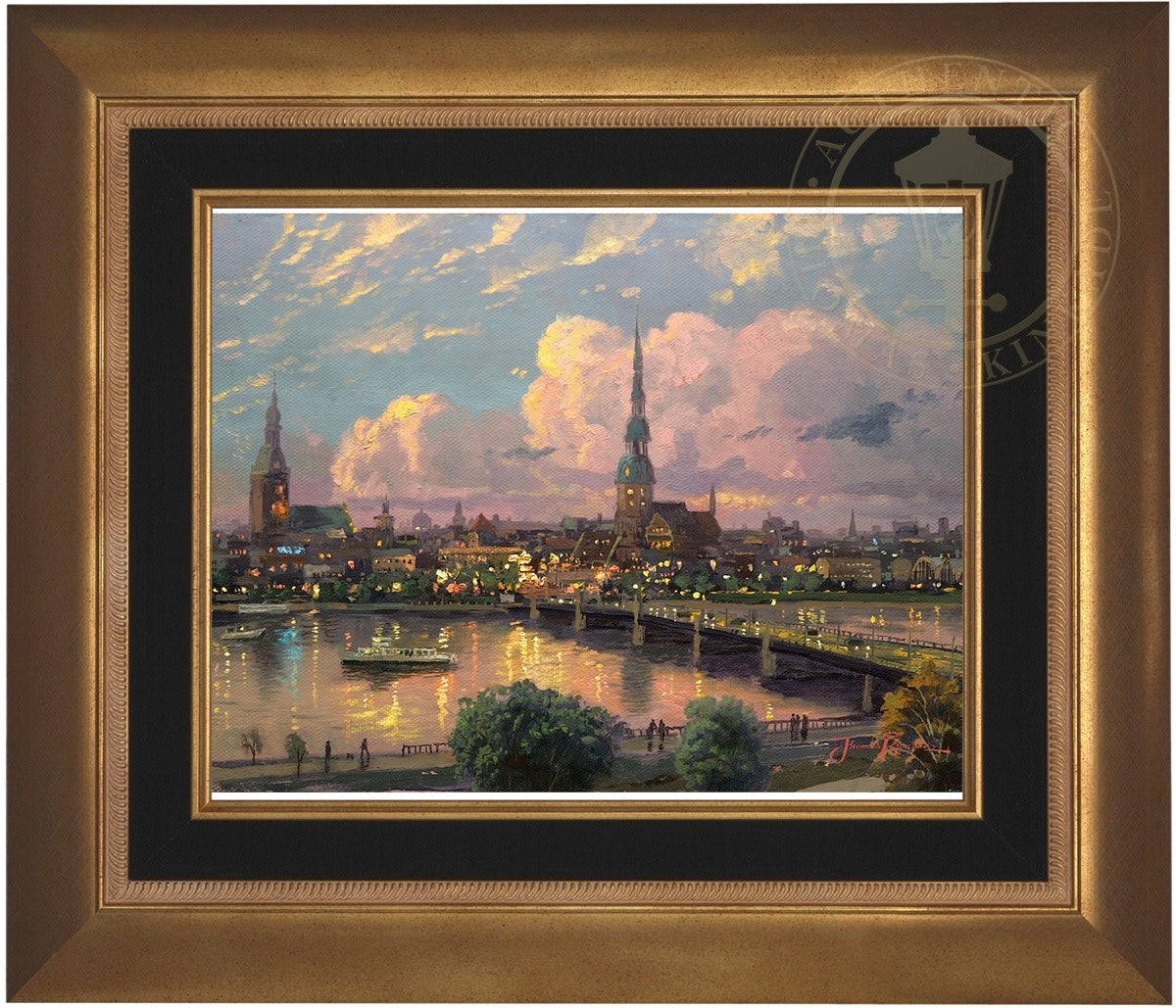 Sunset over Riga - Limited Edition Canvas – Thomas Kinkade Studios