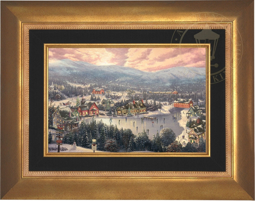 Sunset on Snowflake Lake - Limited Edition Canvas – Thomas Kinkade Studios
