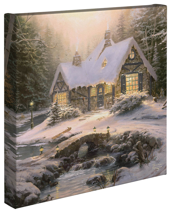 Winter Light Cottage - 14" x 14" Gallery Wrapped Canvas – Thomas ...