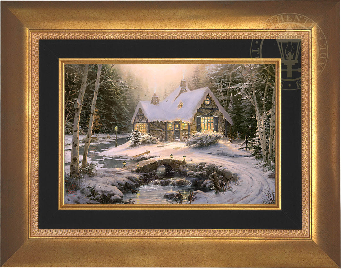 Winter Light Cottage - Limited Edition Canvas – Thomas Kinkade Studios