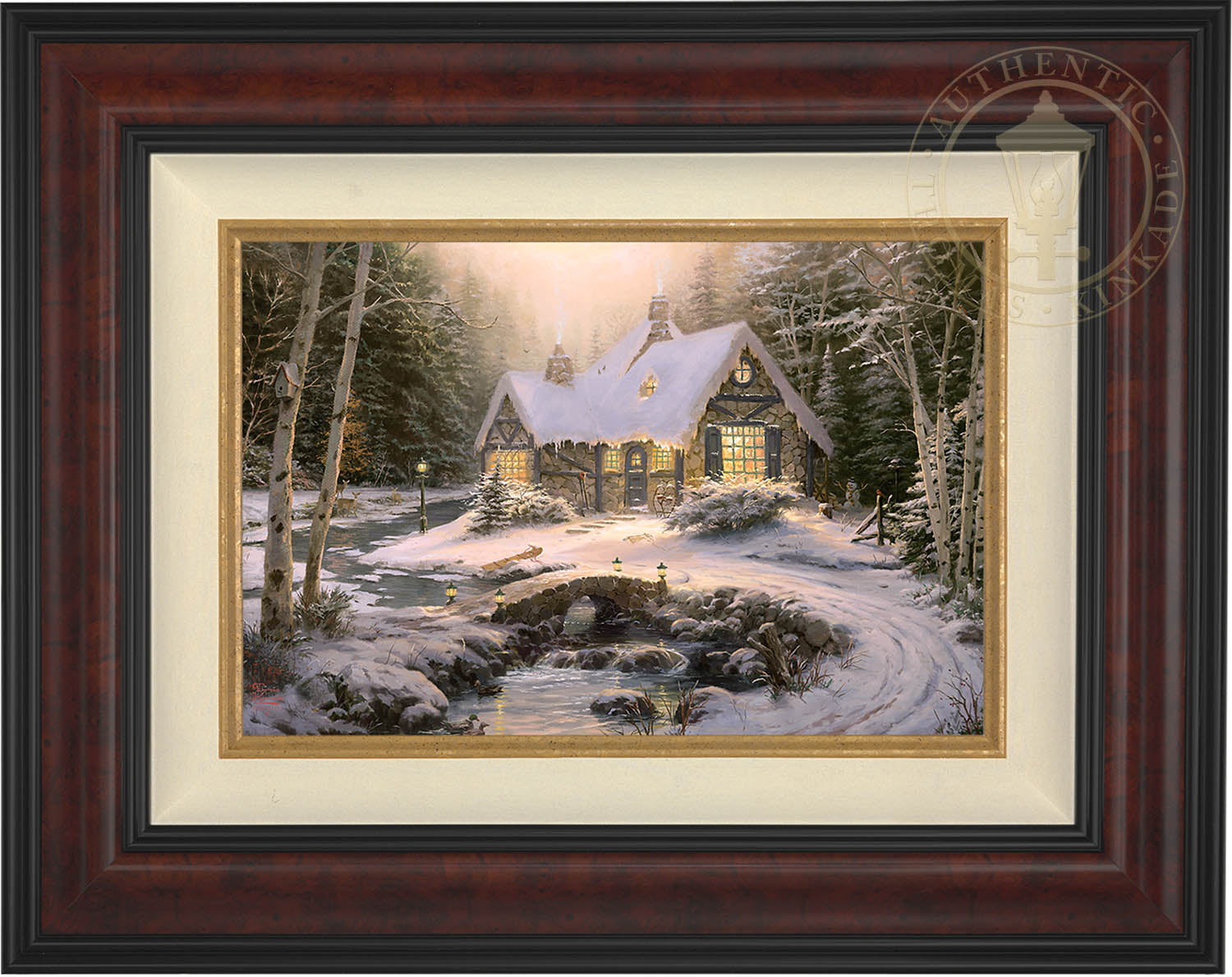 Winter Light Cottage - Limited Edition Canvas – Thomas Kinkade Studios