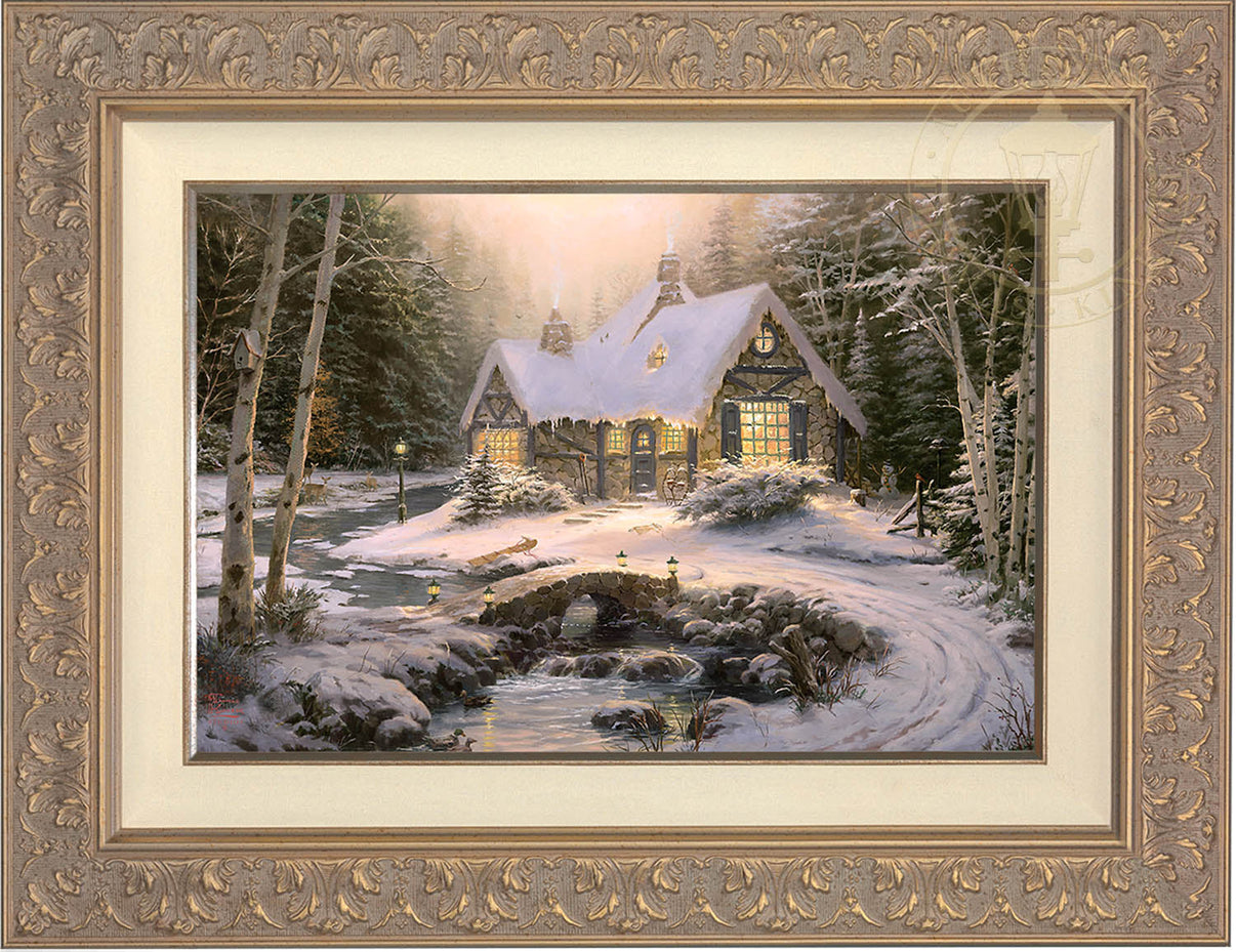 Winter Light Cottage - Limited Edition Canvas – Thomas Kinkade Studios